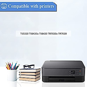 SHUOLEI PG-260XL CL-261XL Ink Cartridges Compatible for Canon 260 261 PG-260 XL PG 260 XL 260XL CL-261 XL Combo Pack for Canon TS5320 TS6420a TS6420 TR7020a TR7020 (2 Packs, 1 Black+1 Tri-Color)