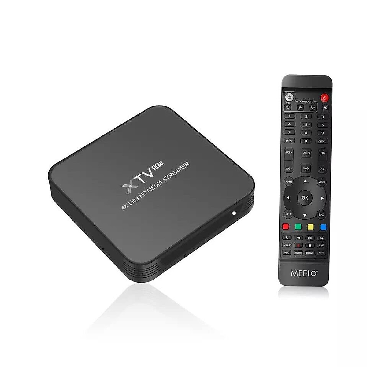 MEELO + XTV SE2 Android 11 Set top Box, 2GB/16GB, 2X WiFi, Full 4K Ultra HD, Stalker, STB Media, MyTVOnline, Clean Memory