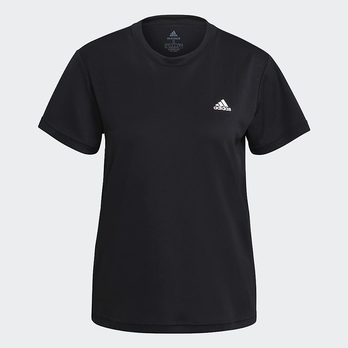 adidas womens Small Logo Tee Black/White 1X