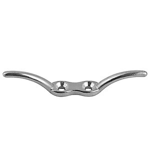 Tbest Marine Boat Cleat Ancho,Stainless Steel Yacht Dock Deck Base Fastener Accessory Mooring Boat Deck Cleats Rope Cleats Marine Line Flag Anchor(Small) Boat Cleat