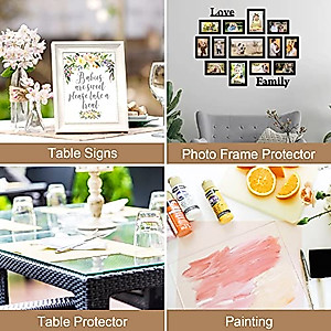 INTELLIMADE, Acrylic Sheet Plexiglass 20" x 24" Rectangle Panel 1/4" (6mm) Thick, Cast Plexi Glass Board with Protective Paper for Signs, DIY Display Projects, Craft and Easy to Cut, Clear, 1-Pack