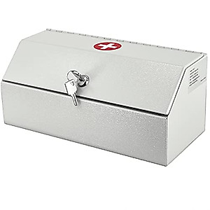 Medicine Lock Box for Safe Medication Storage - Lockable Medicine Cabinet Child Proof Medicine Organizer - Locking Medicine Cabinet Wall Mounted for Prescriptions and Personal Medicines