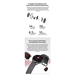 JAITEA [New Version GTR 2 New Version Smartwatch Alexa Built-in Ultra-Long Battery Life Smart Watch for Android iOS Men (Color : Black1, Size : GTR 2 New Version)