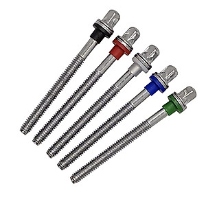 Danmar 100 Pack Nylon Tension Rod Washers - Silver