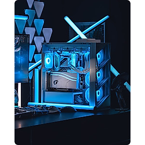 Segotep T3 Black Mid-Tower ATX Gaming PC Case, Support Top & Side 360mm Radiators, GPU Snap-On Opening & Closing Front Panel, Type-C Ready, Tool-Free Disassemble (Pre-Install One ARGB & PWM Fan)