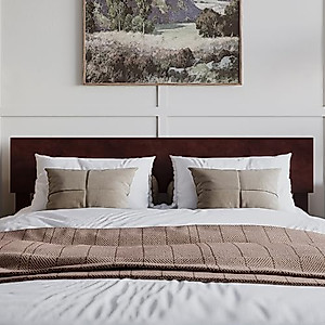 AFI Orlando Queen Size Headboard with Attachable Charger in Espresso