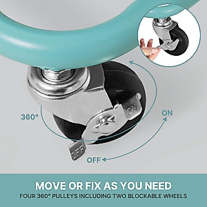 LEZIOA 3 Tier Rolling Cart, Ajustable Art Craft Cart Organizer on Wheels, Metal Utility Storage Cart with Handle for Kitchen Bathroom, Mobile Multifunctional Salon Trolley Makeup Cart, Easy Assembly