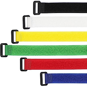 9 Pcs Bike Rack Straps Adjustable Bike Wheel Stabilizer Straps, Reusable Strap Stonger Grip with Gel for Bicycle Wheel Buckle, Wire Binding Tape (3 Colors, 1 x 23.6 Inches)