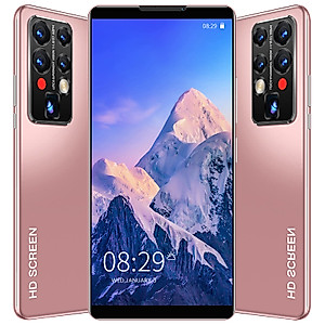 Smart Phone, Android 8.1 Smartphone HD Full Screen Phone, Dual SIM Unlocked Smart Phone, 1G RAM+16GB ROM, 6.1 Inch Cellphones Mobile Phones, Gift for Friends Family (Pink)