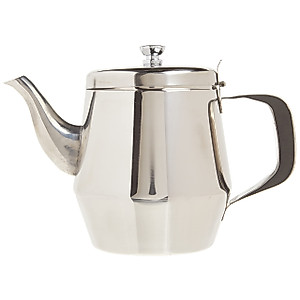 Winco Gooseneck Teapot, 32-Ounce,Stainless Steel,Medium