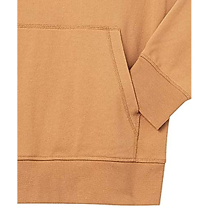 Amazon Essentials Men's Lightweight French Terry Hooded Sweatshirt, Tan, Medium