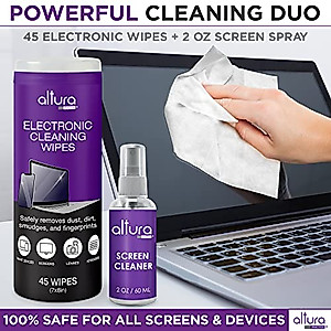 Computer & Screen Cleaning Kit - Great for Laptops & Tablets - 6-Piece Cleaning Kit for All Electronic Devices, Keyboards & Screens from Altura
