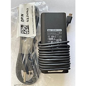FOR DELL New Replacement Dell 65W Type -C AC Adapter for Dell Latitude 9410 2-in-1, Latitude 9510, Latitude 3410, Latitude 3510, Compatible Dell P/N:002YK0F, 0M1WCF, 0JYJNW, 0K5MD6, 9FNYW, 492-BCBI.