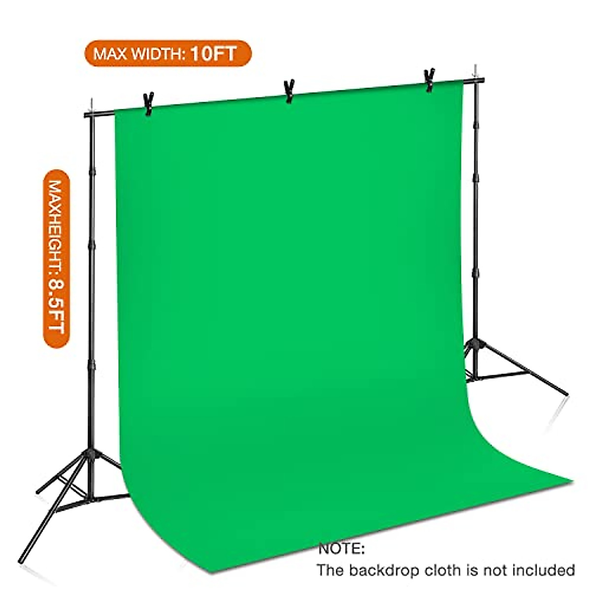 Yesker 8.5X10ft Background Stand Backdrop Support System Kit Photo Video Studio Adjustable Backdrop Stand for Photoshoot Photography Parties Wedding with Carrying Bag