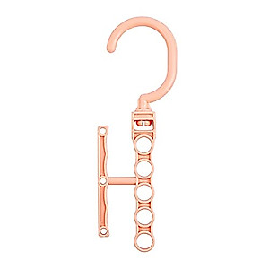 Gaweb Clothes Hanger, Hook Sturdy Space-Saving Plastic Coat Laundry Drying Rack for Wardrobe - Pink, One Size