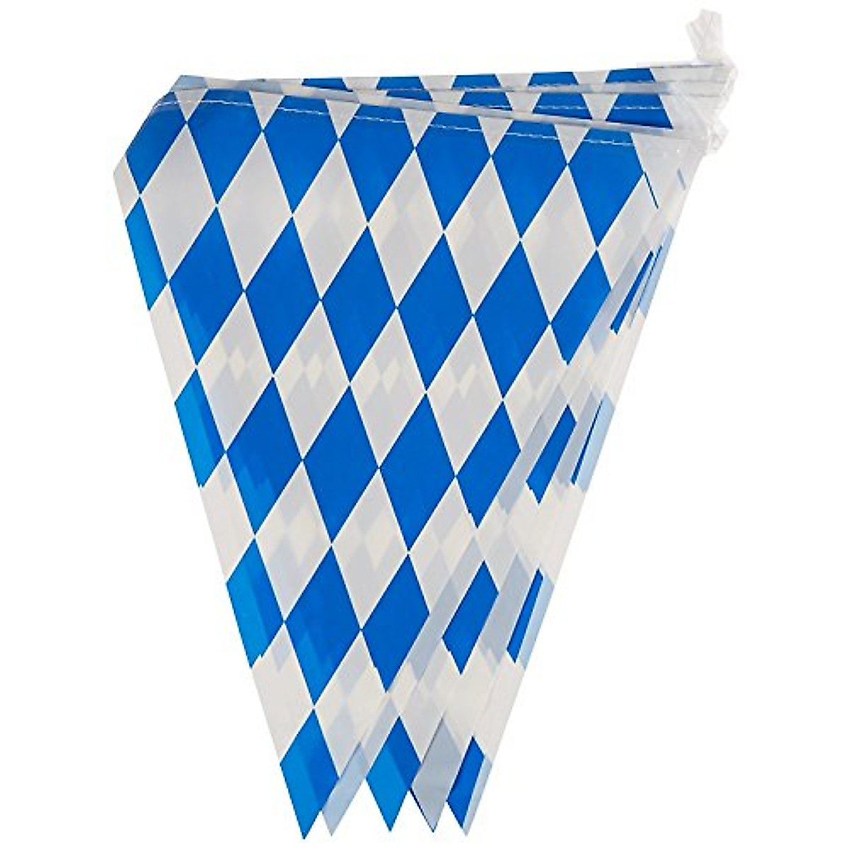 Beistle 50970 Oktoberfest Bavarian Flag Pennant Banner 11 Inches by 12 Feet (3-Pack)