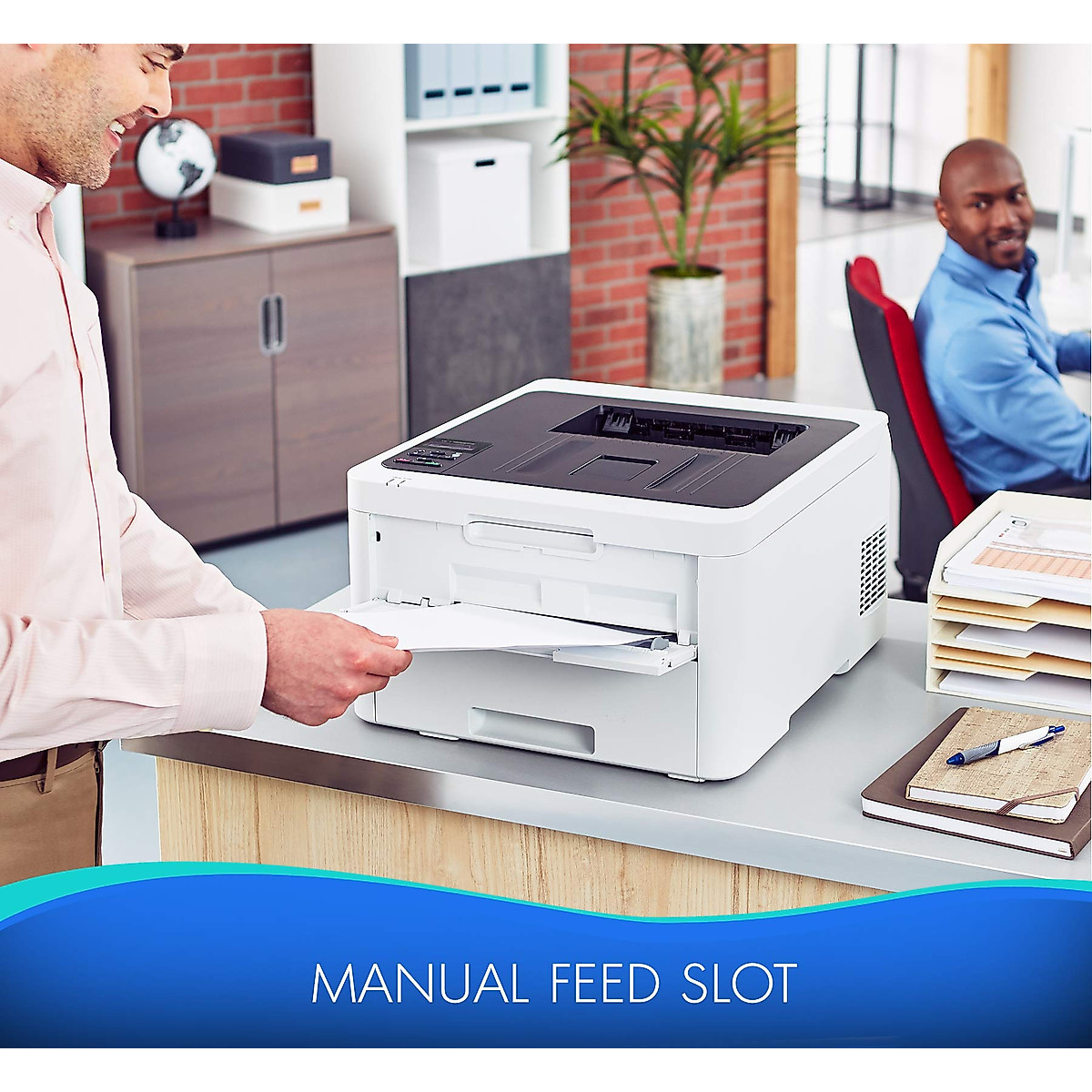 Brother RHL-L3230CDW Compact Digital Color Printer Providing Laser Printer Quality Results with Wireless Printing and Duplex Printing, Amazon Dash Replenishment Enabled (Renewed)