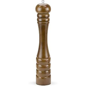 Wooden Pepper Mill - Gourmet Mahogany Salt, Pepper, and Spice Seasoning Grinder in 10.5", 12.5", & 16.5" by Back of House Ltd. (12.5)
