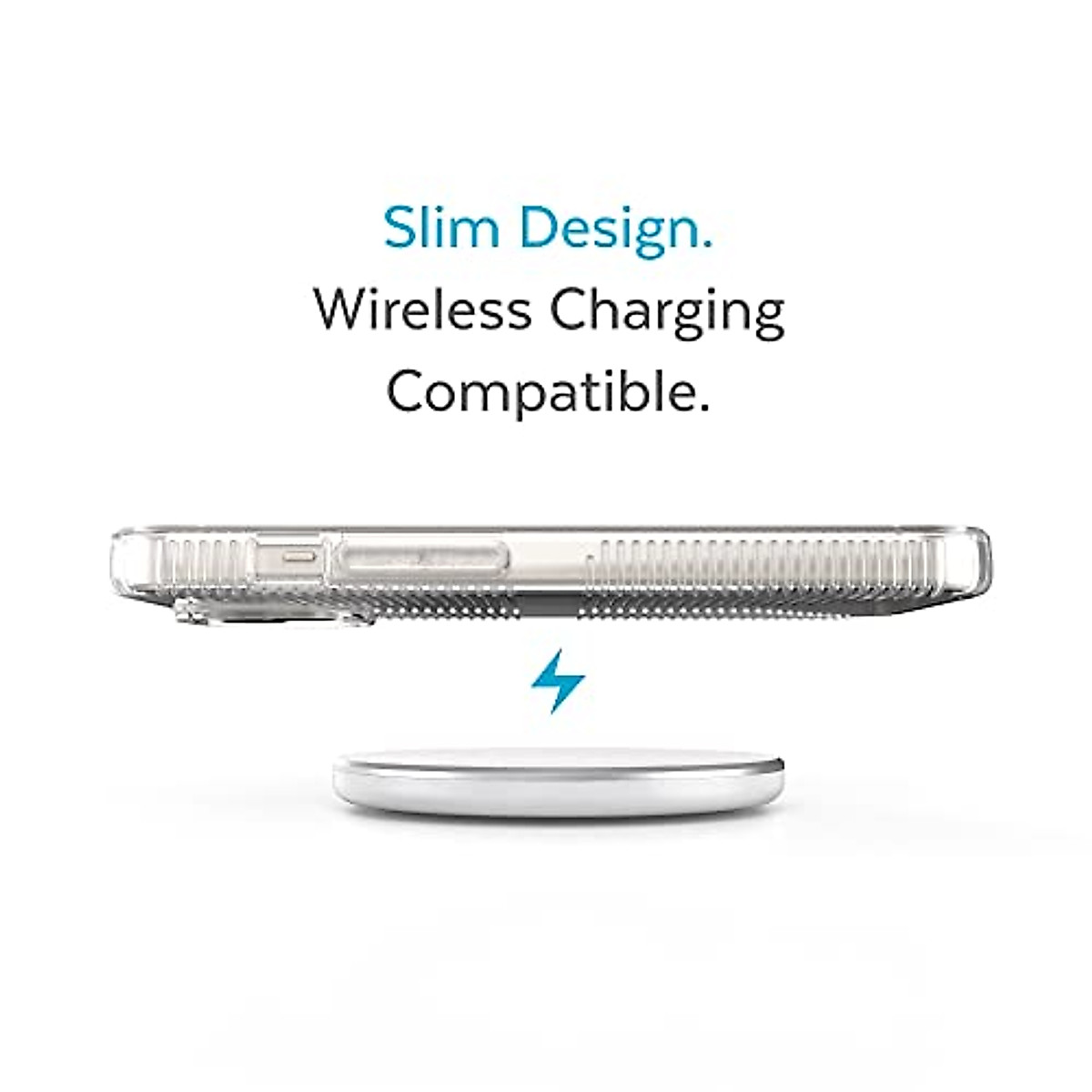 Speck Clear iPhone 14 & iPhone 13 Case - Drop Protection, Scratch Resistant & Anti-Yellowing Dual Layer Case for iPhone 14 & iPhone 13 Case for 6.1 inch Model - Clear/Clear GemShell