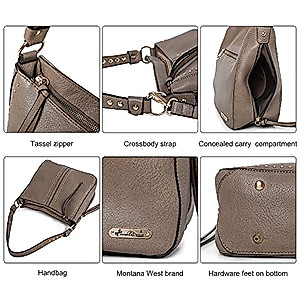 Montana West Shoulder Bag for Women Hobo Bags Leather Purses Large Crossbody Bags Ladies Handbags MWC-1001S-3KH