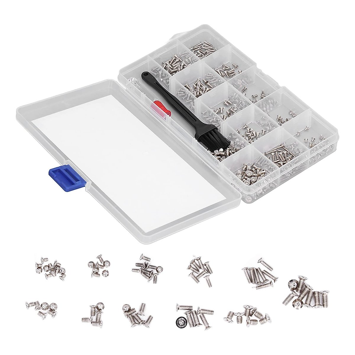 Computer Screw Set, Computer Screws, Tight and Regular Threads, nondeformable for Laptop