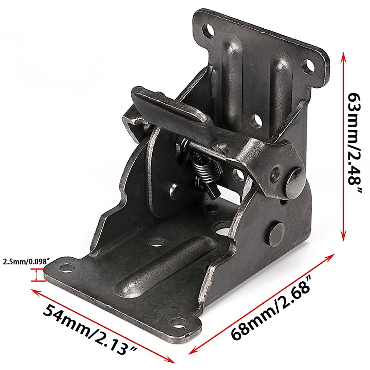 Skelang 2-Pack Folding Brackets, Lock Extension Hinge, Foldable Leg Brackets Hardware for Table, Workbench, Platform