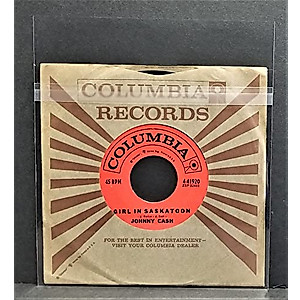 45rpm (x100) 2mil Seal Up Outer Plastic Sleeves for Seven Inch Vinyl (+1 Free Dj Magnet)