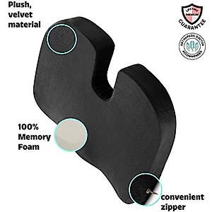 Seat Cushion Office Chair Pillow - Orthopedic | Memory Foam | Relieves Back, Tailbone Pressure, Sciatica Nerve Pain Relief & Support - Ideal Gift for Home Office Chair & Car Driver Seat Pillow