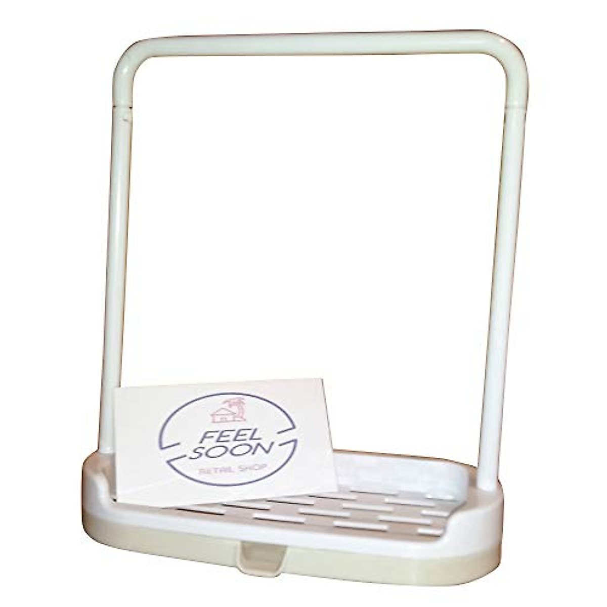 Feel Soon Retail Dishcloth Holder Sponge Holder Stand Rack (Beige)