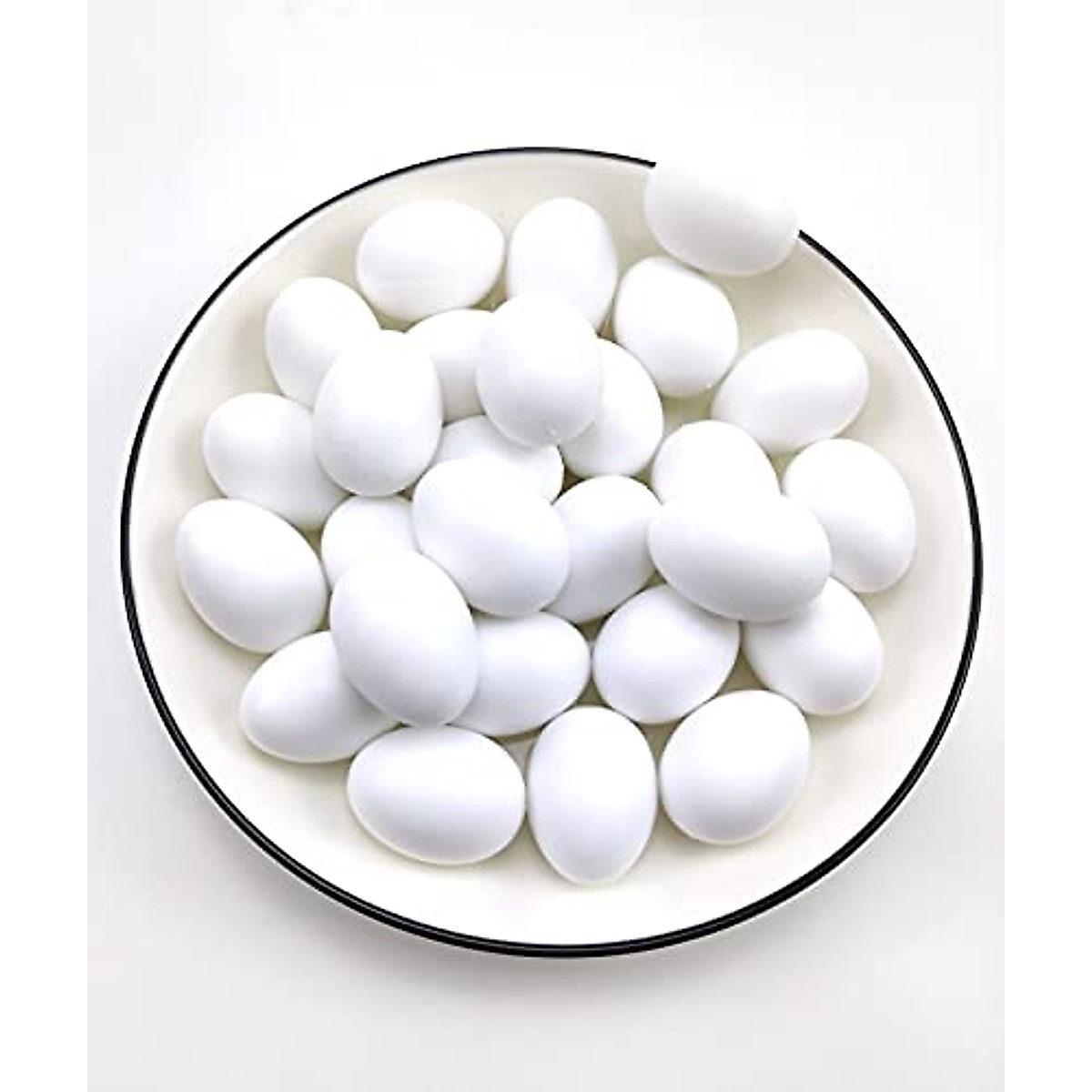 10 Pieces of Pigeon Eggs Simulation of Solid Plastic Pigeon Eggs for Pigeon Hatching Help Laying Pigeon Agricultural Tool Poultry