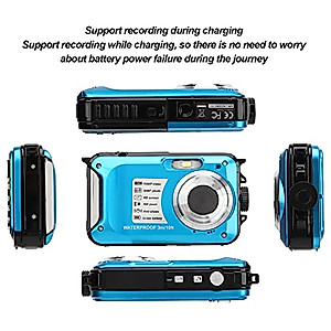 Digital Camera,Waterproof Camera with 2.7 Inch LCD Display,1080P Selfie Camera 30MP 16x for Photography and Video