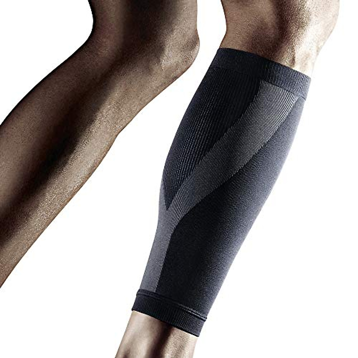 LP SUPPORT 270Z Calf Compression Sleeve for Men Women Youth, Delay Soreness, Calf Muscle Strain, Shin Splints and Varicose Veins (Black - Medium) (Pack of 1)