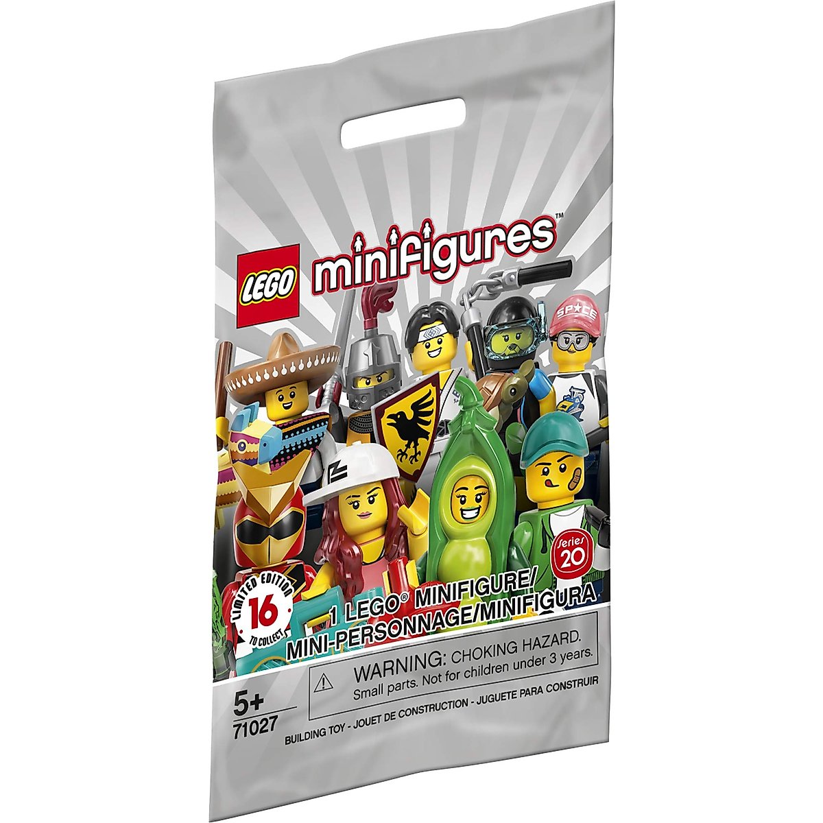 LEGO Minifigures Series 20 (71027) Building Kit (1 of 16 to Collect), featuring Characters to Collect and Add to Existing Sets; These Highly Collectible Toys Make Great Little Gifts for Kids, New 2020