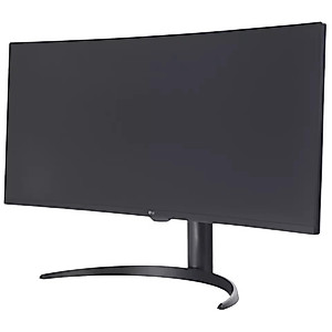 LG 34" Curved WQHD IPS Black Monitor with Built-in Speaker, (3440x1440) 100Hz, 5ms, Ultrawide MyView Streaming, Airplay2, Magic Remote, 34SR65QC-B WebOS 2024 Model (Renewed)