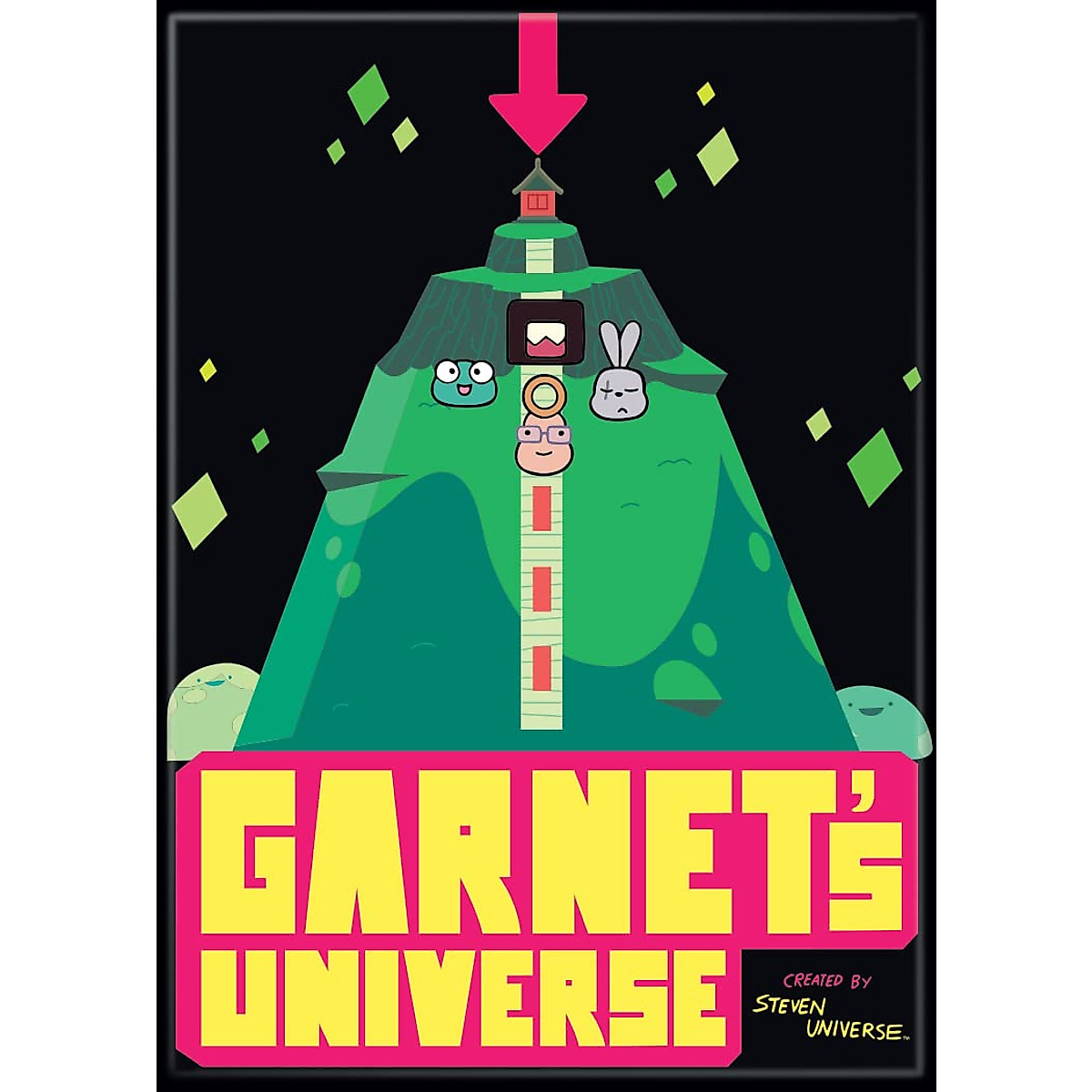 Ata-Boy Steven Universe Garnet's Universe 2.5" x 3.5" Magnet for Refrigerators and Lockers