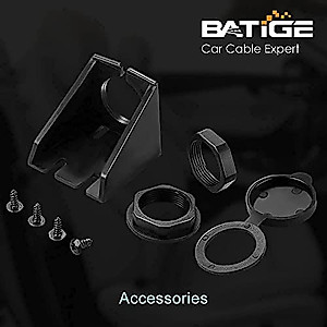 BATIGE 2 Ports Dual USB 3.0 Male to USB 3.0 Female AUX Flush Mount Car Mount Extension Cable for Car Truck Boat Motorcycle Dashboard Panel -3ft