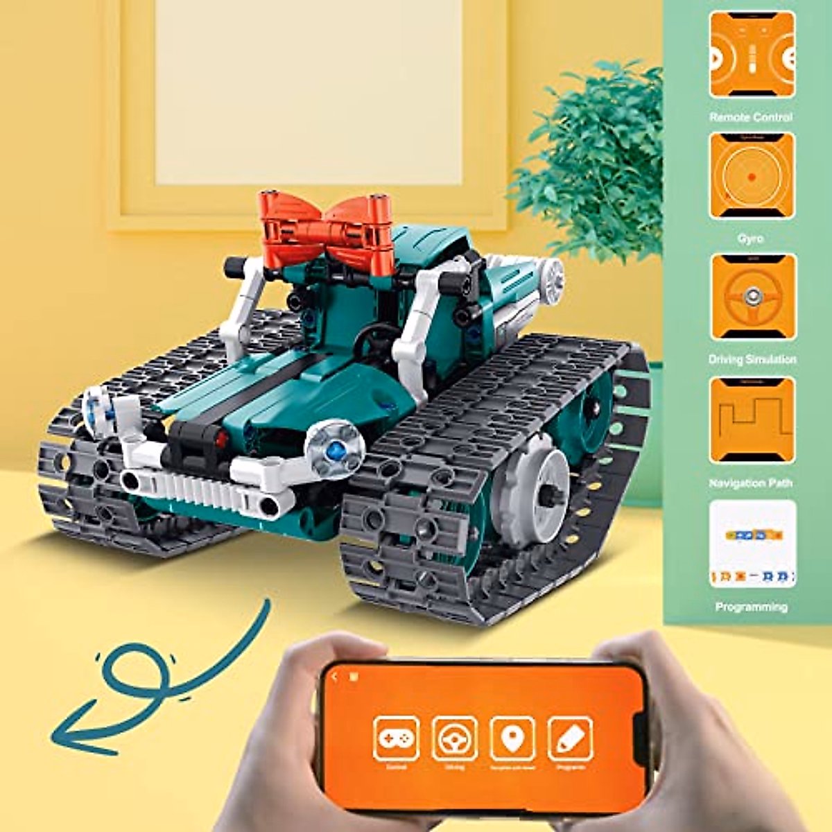 IQKidz Robot Building Toys for Kids - 3 in 1 APP/Remote Control STEM Educational Science Projects, Collectible Robot Family Set, Gift Ideas, for Boys, Girls Age 8 9 10 11 12 + Year Old (440 Pcs)