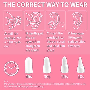 80pairs Foam Ear Plugs, 38dB Soft Sleep Earplugs, Noise Cancelling, Sound Blocking for Sleeping/Working/Learning/Shooting- DISON