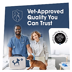 Happy Paws Pet First Aid Kit for Dogs and Cats - Complete Travel Emergency Kit, Puppy and Cat Safety, Portable First Aid Solution for Pets, Ideal for Home or Outdoors