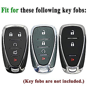 Red TPU Key Cover Case Fob Glove Holder for Chevrolet 2017 2018 2019 2020 2021 Chevy Malibu Camaro Cruze Traverse Spark Sonic Bolt Equinox HYQ4EA