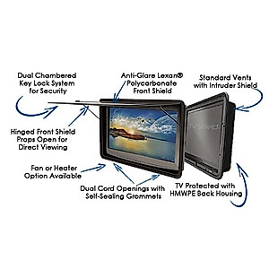 The TV Shield 19-29" Anti-Glare Outdoor TV Enclosure, (2nd Generation), Fits 19-29" Television