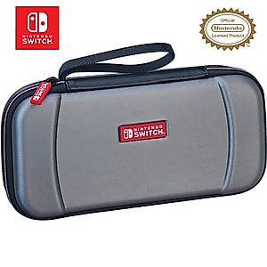 Game Traveler Nintendo Switch Case - Switch OLED Case for Switch OLED & Original Switch, Adjustable Viewing Stand & Bonus Game Case, Deluxe Loop Handle, Licensed Nintendo Switch Game case
