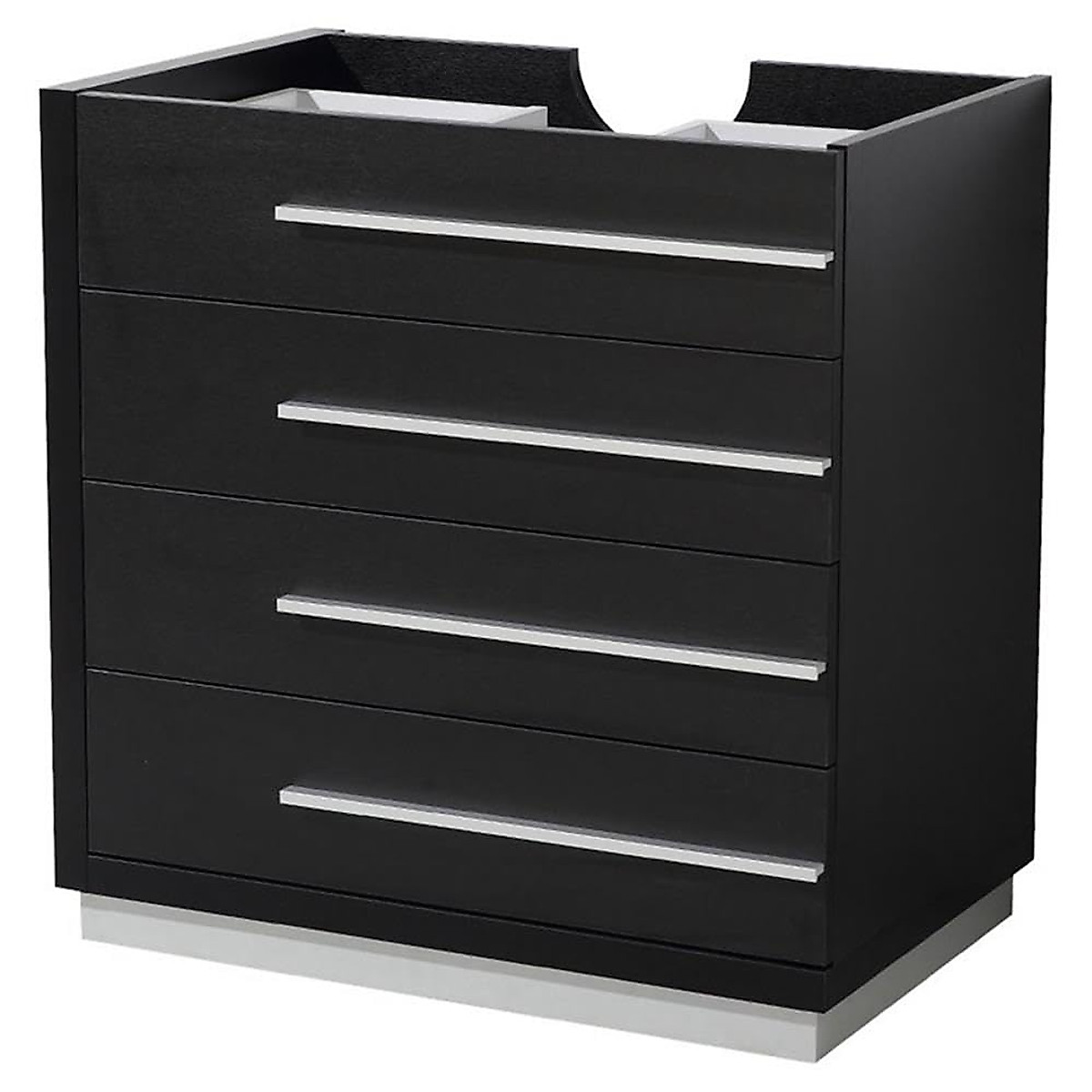 Fresca Livello 30" Black Modern Bathroom Cabinet - Cabinet Only (Sink Not Included)