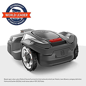 Husqvarna Automower 415X Robotic Automatic Lawn Mower with GPS Assisted Navigation with Self Installation and Ultra-Quiet Smart Mowing Technology for Small to Medium Yards (0.4 Acre)
