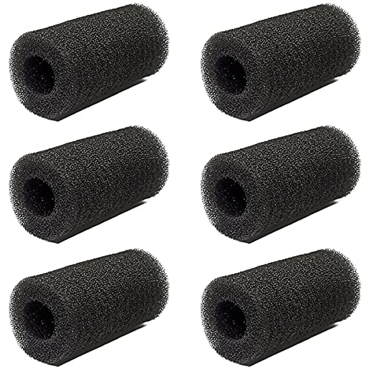 yuntop 6pcs Pre-Filter Sponge, Pre Filter Foam Sponge Roll for Aquarium Fish Tank (8 x 4cm /3.1x1.6 inch)