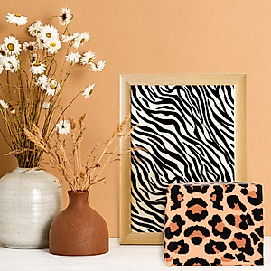 AnyDesign 5 Designs Animal Print Tissue Paper 90 Sheet Leopard Zebra Giraffe Tiger Cow Skin Pattern Art Tissue Animal Print Wrapping Paper Assortment for DIY Crafts Gift Packing, 19.7 x 13.8 Inch