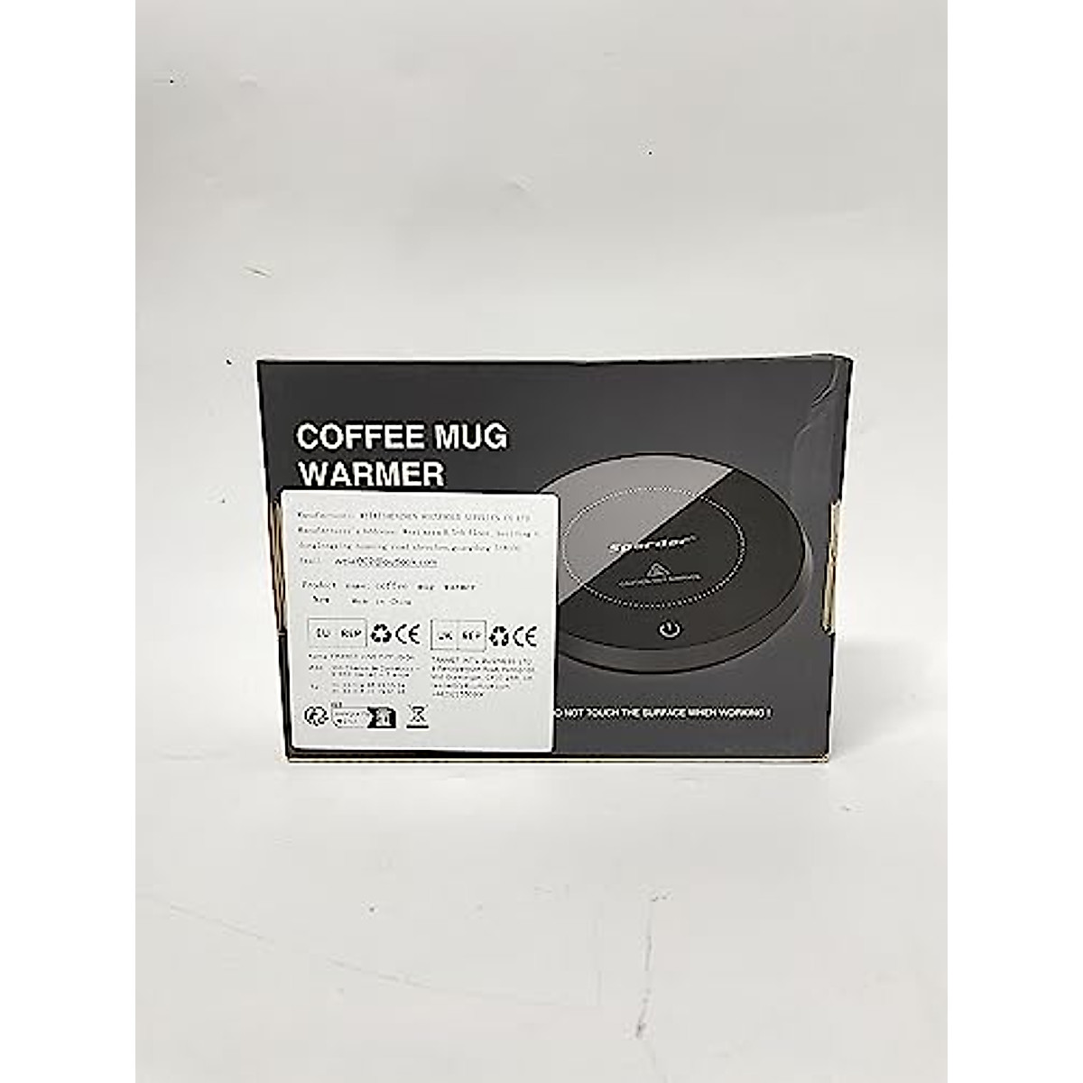 Smart Coffee Mug Warmer for Desk, Auto Shut Off Gravity-Induction Coffee Warmer with Two Temperatures Setting, Cup Warmer Plate for Cocoa/Tea/Water/Milk/Plate, (Not Including Cup)