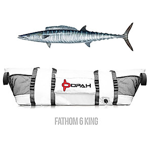 Opah Fathom Fish Kill Bags-Leakproof Insulated Cooler (Fathom 6 King Insulated Cooler Bag, King Mackerel 70" L x 20" W x 18" H)