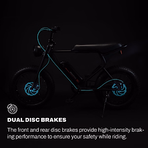 MACFOX Electric Bike for Adults, Ebike 500W/48V/10.4Ah, 20" Fat Tire Electric Bicycles Up to 20MPH & 40 Miles with Retro Motorcycle Design, Removable Battery, 50N.m Max Torque（Fenders）