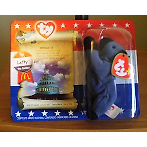 TY Lefty Donkey Beanie Babies Retired McDonalds NIP Sealed Rare ,#G14E6GE4R-GE 4-TEW6W221855